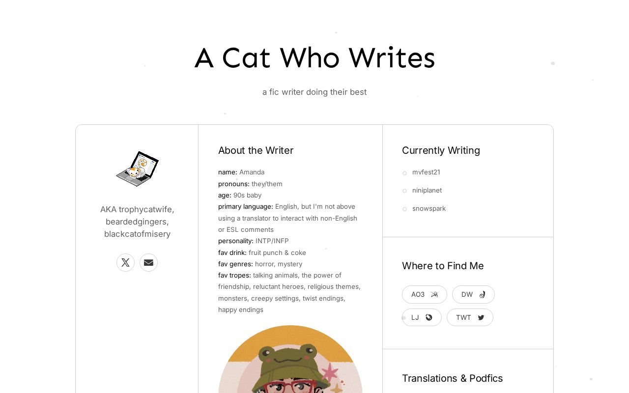 A Cat Who Writes